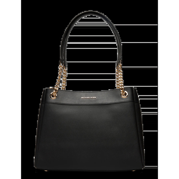 Michael Kors | Bags | Michael Kors Medium Chain Tote Black New | Poshmark